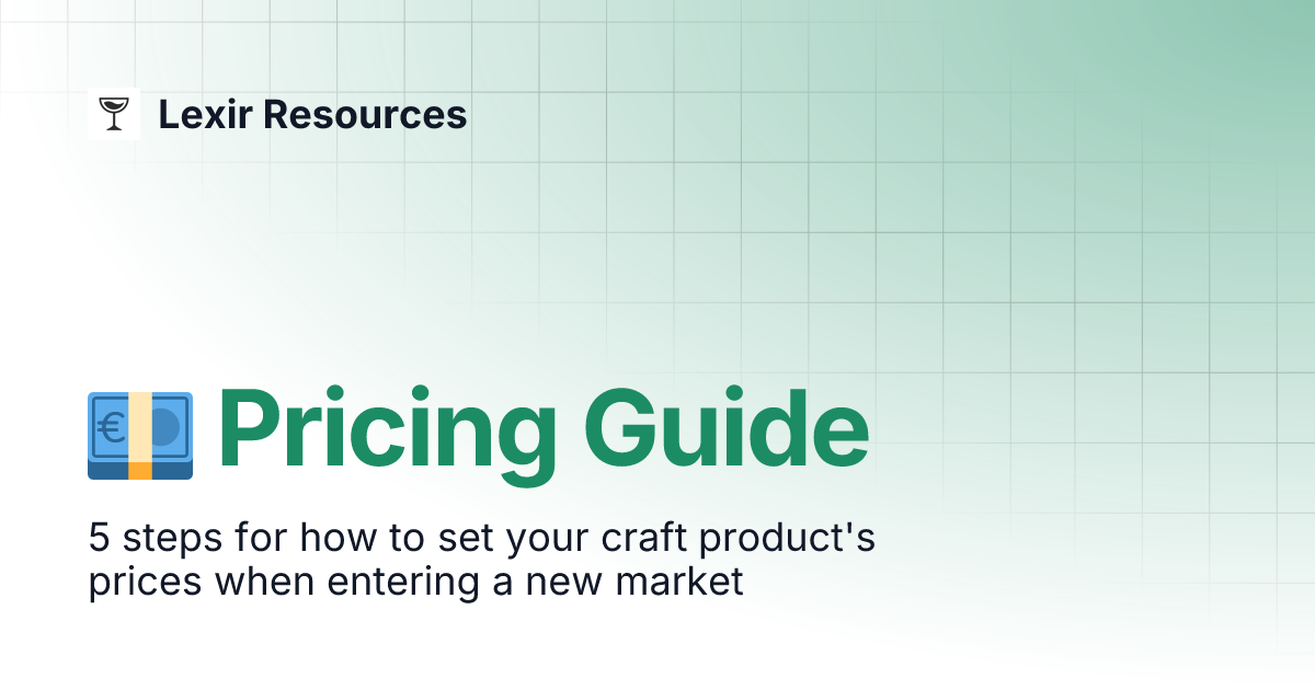 💶 Pricing Guide | Lexir Resources